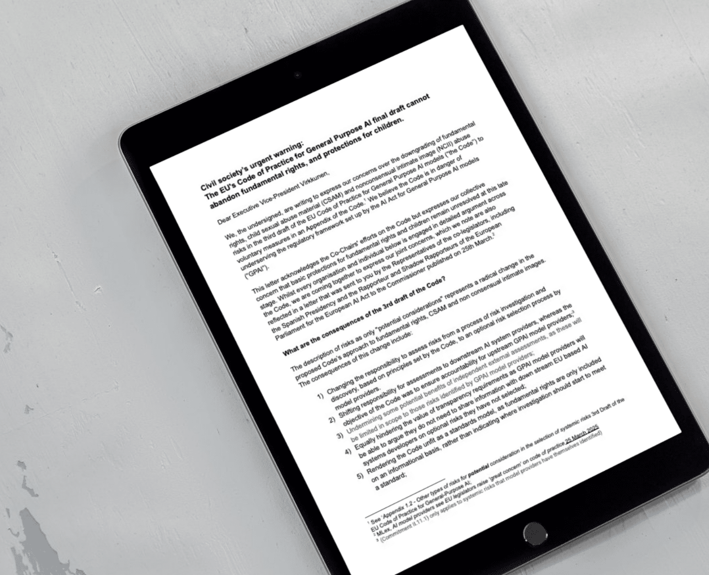 Joint letter: the EU’s Code of Practice for General Purpose AI cannot ...